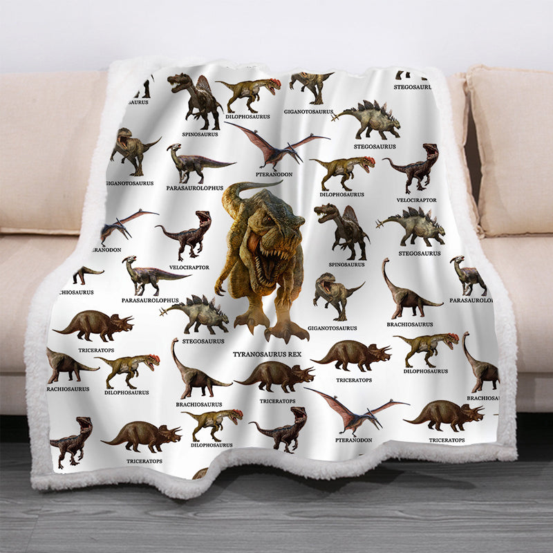 Dinosaur Theme Soft Fleece Blanket – curiovas